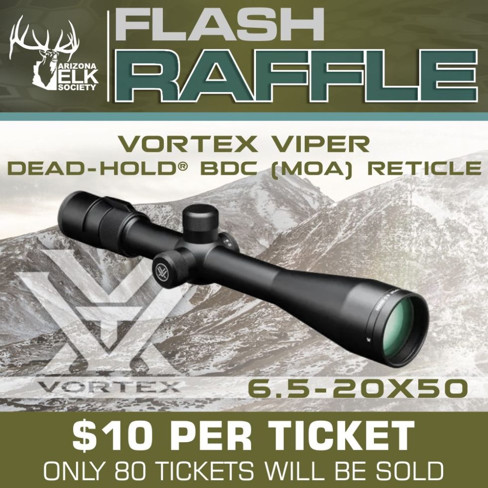 Vortex Viper 6.5-20X50 Riflescope Raffle | AES Raffles